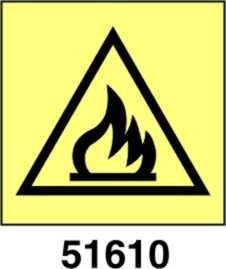 Danger fire risk - pericolo di incendio - A - ADL 100x100 mm Victualia®
